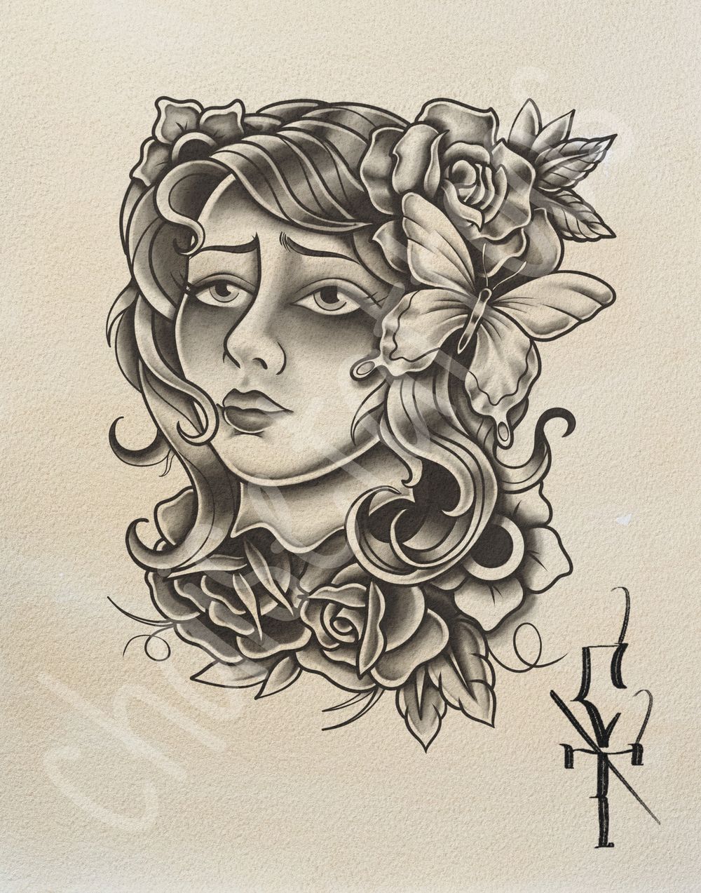CO:CREATE - Lady Head by Chaise Tattoos