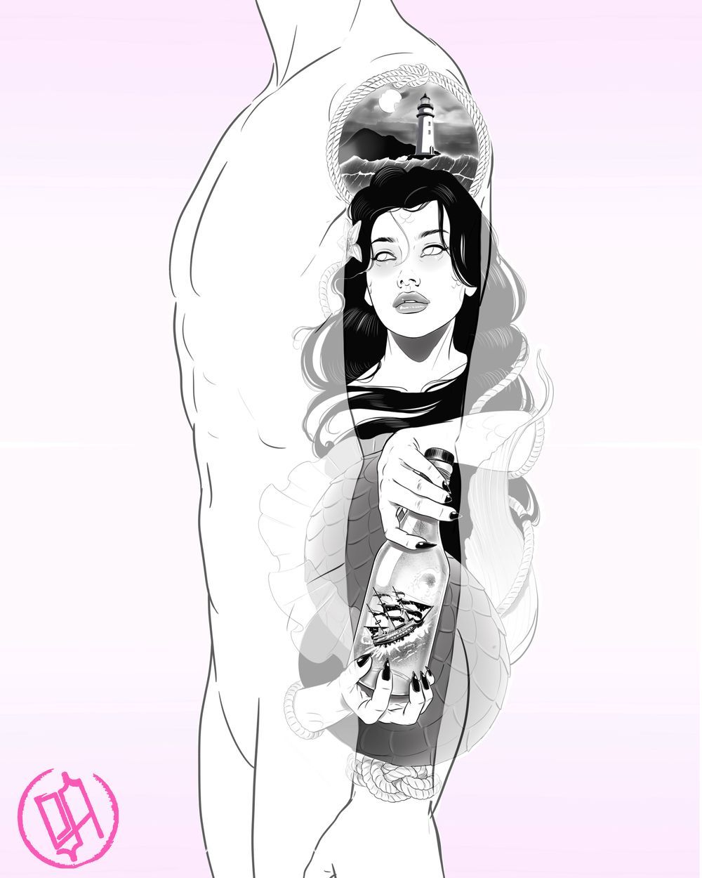 CO:CREATE - Full Sleeve "Mermaid & Ocean" by Sad Amish